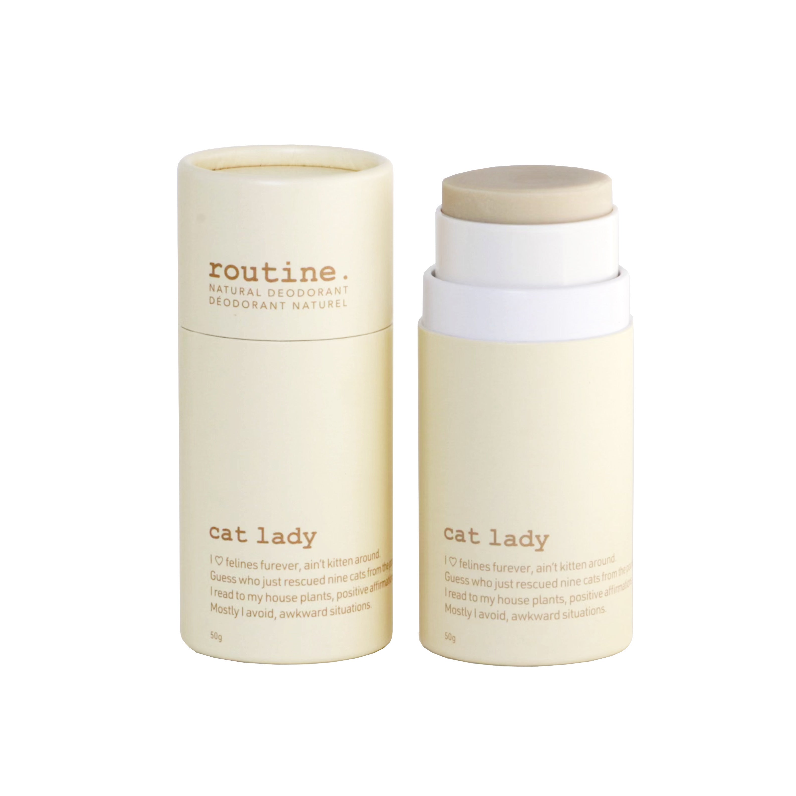 Cat Lady Routine Natural Deodorant Stick – Alberta's Own