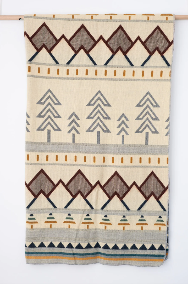 Subalpine Treeline Heartprint Throw Blanket – Alberta's Own