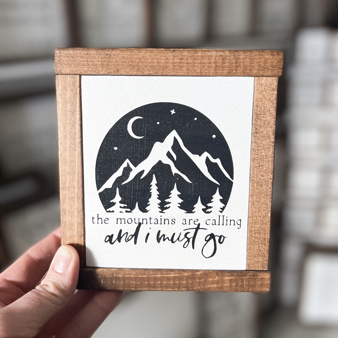The Mountains Are Calling Sign - Inspired Findings – Alberta's Own